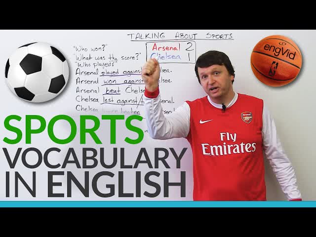 English Vocabulary: Talking about SPORTS! (English Lessons with Alex ...