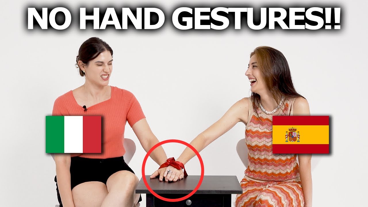 Italian and Spanish Girls Try Not To Use Hand Gestures!!! (World ...