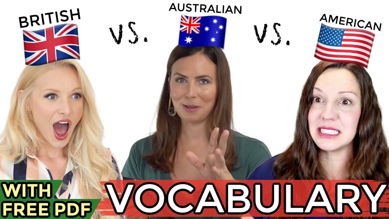 ONE language, THREE accents - Vocabulary - UK vs. USA vs. AUS English ...