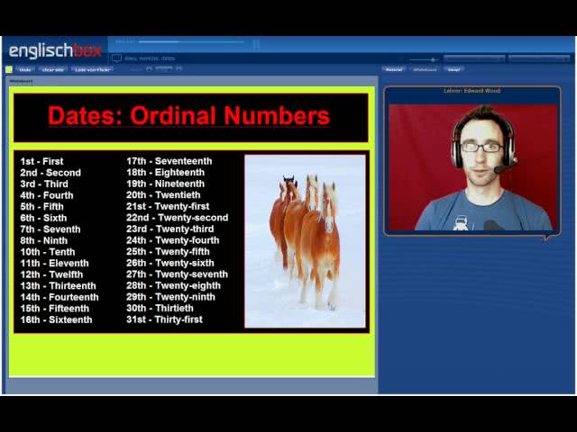 How to say dates in English - Days, Months and Years (Englishbox ...